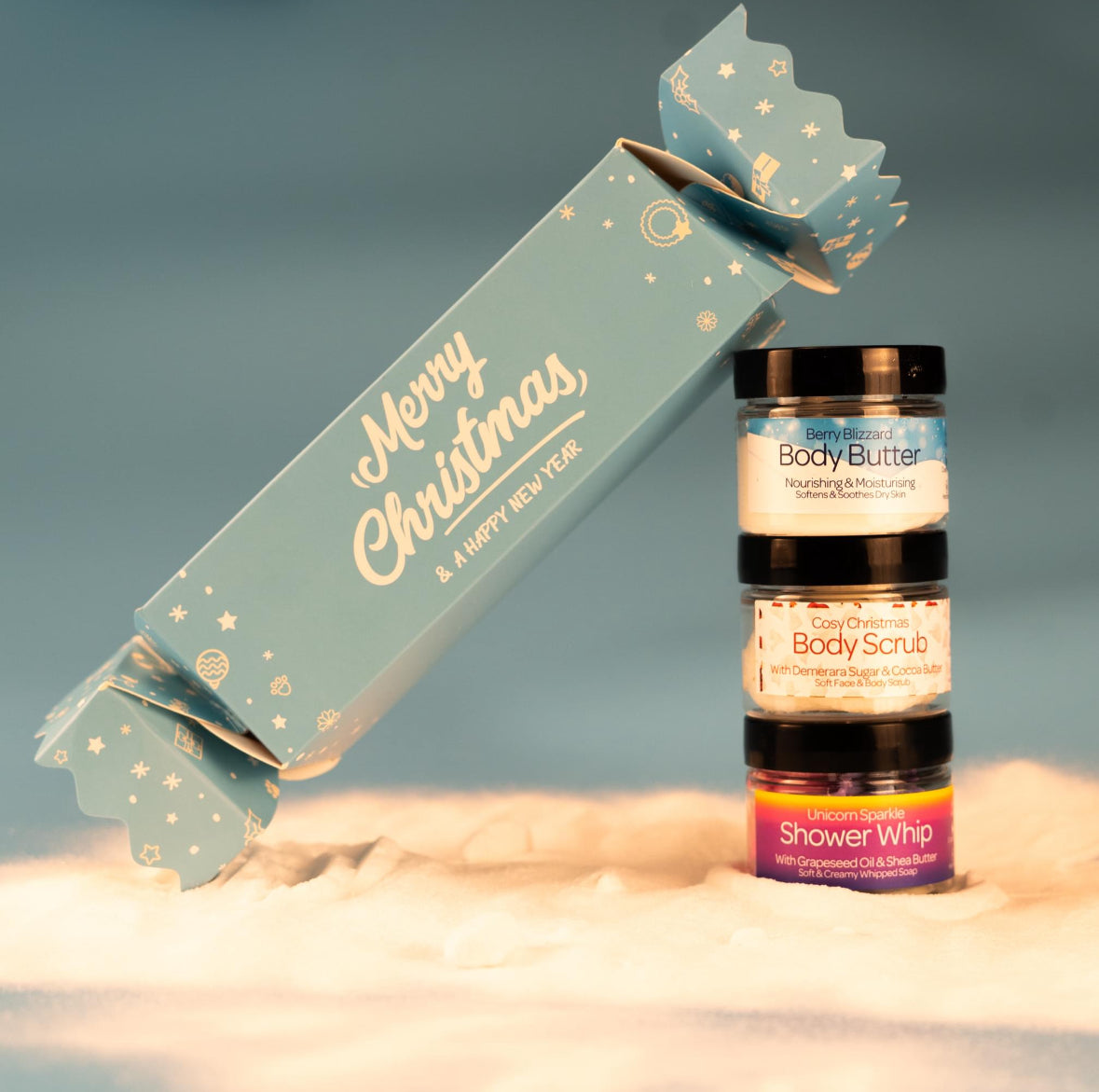 Christmas mini whipped soap cracker – WhiteWolf Cosmetics